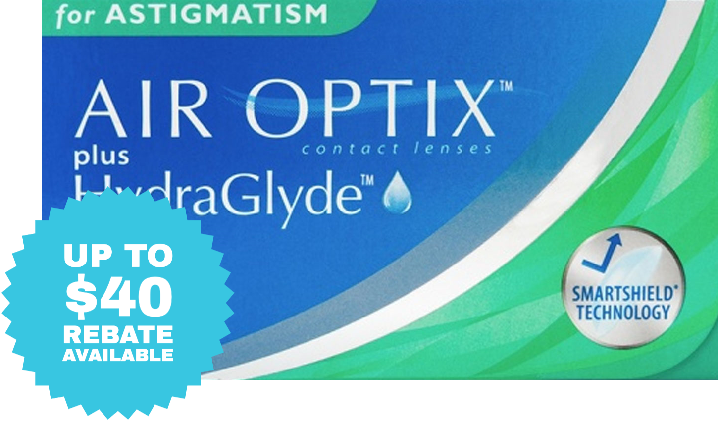 AIR OPTIX®Plus HydraGlyde®for Astigmatism - 1 Month (6 Pack)