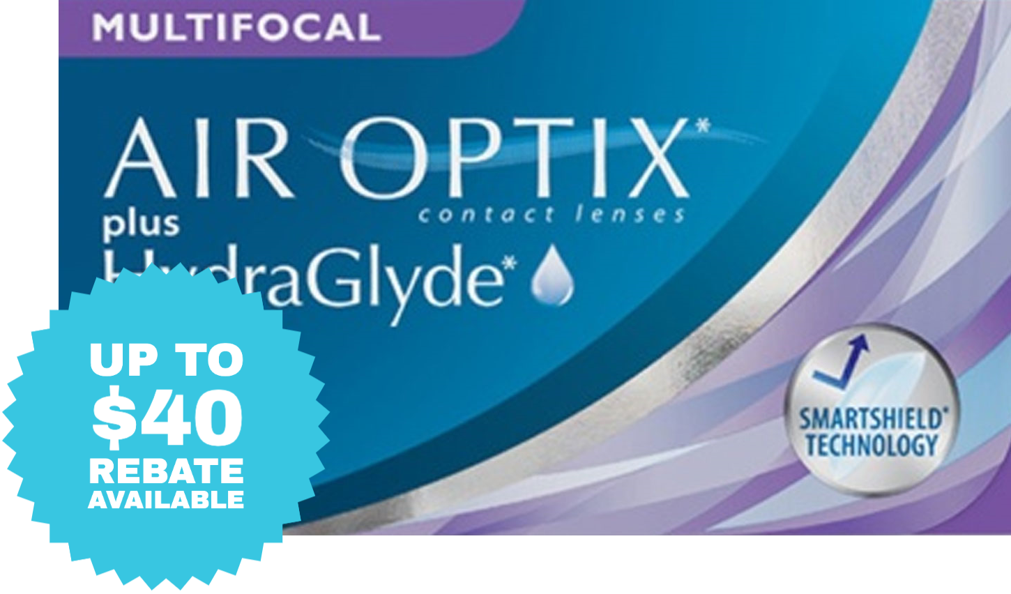 AIR OPTIX® plus HydraGlyde® - MULTIFOCAL - 1 Month (6 Pack)